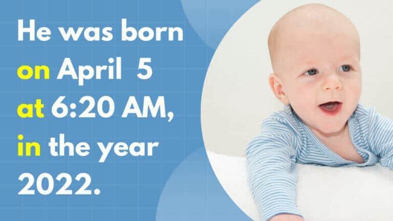 How to use IN, ON, AT for time and place - Espresso English