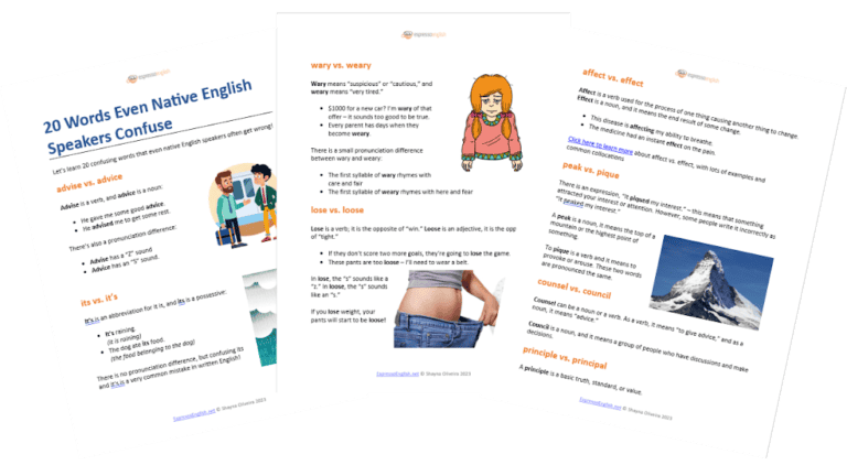 Advise vs. Advice: 20 Confusing Words in English - Espresso English