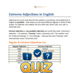 Extreme Adjectives in English - Espresso English