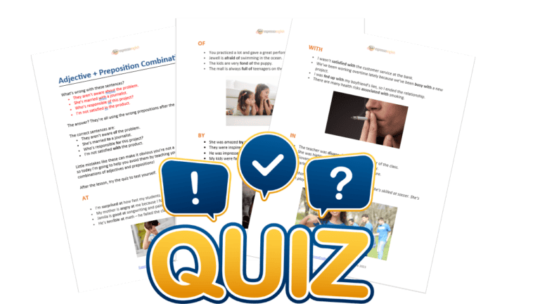 24 Examples of Adjective + Preposition Combinations