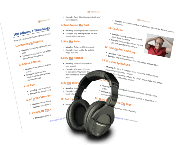 100 Idioms: Meanings & Examples - Espresso English