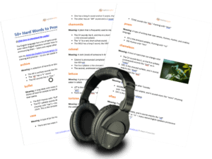 50+ Hard words to pronounce (practice with audio)