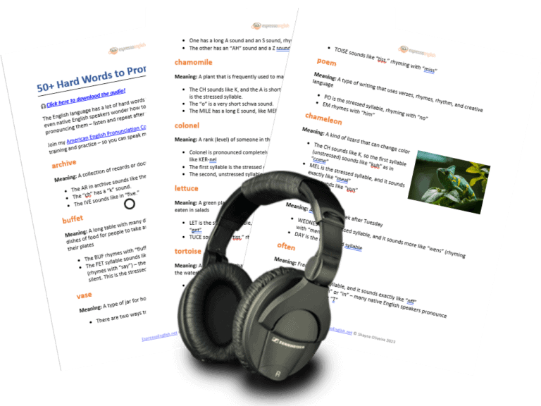 50+ Hard words to pronounce (practice with audio)