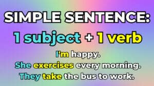 Simple Sentences in English: 50 Examples - Espresso English