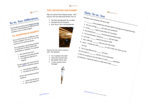 To vs. Too: Difference + Examples - Espresso English