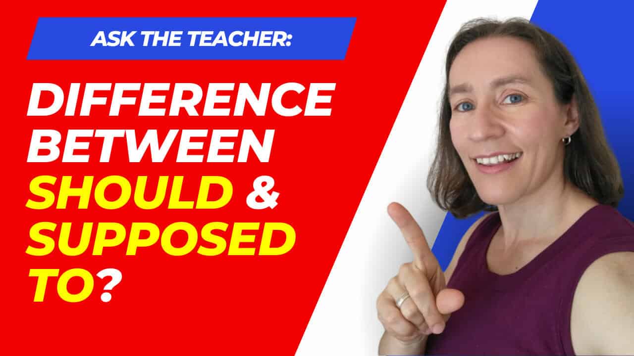 Any difference between "should" and "supposed to"? - Espresso English