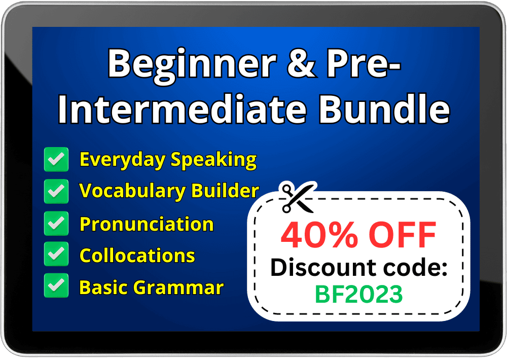 Beginner & Pre-Intermediate Bundle - 40% off - Espresso English