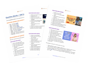Question Words + 100 Example Questions - Espresso English