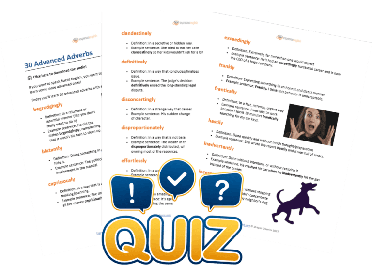 30 Advanced Adverbs + Examples - Espresso English